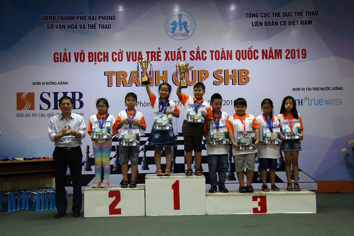Hà Nội đứng nhì toàn đoàn giải Cờ vua trẻ xuất sắc toàn quốc tranh Cúp ...
