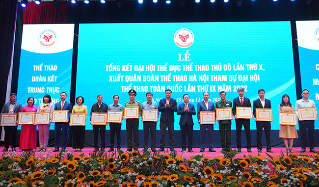 Tổng kết Đại hội TDTT Thủ đô lần thứ X và xuất quân Đoàn Thể thao Hà ...