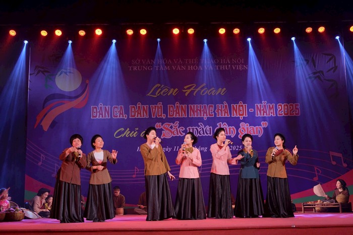 Tổ chức chung khảo Liên hoan dân ca, dân vũ, dân nhạc Hà Nội năm 2025 ...